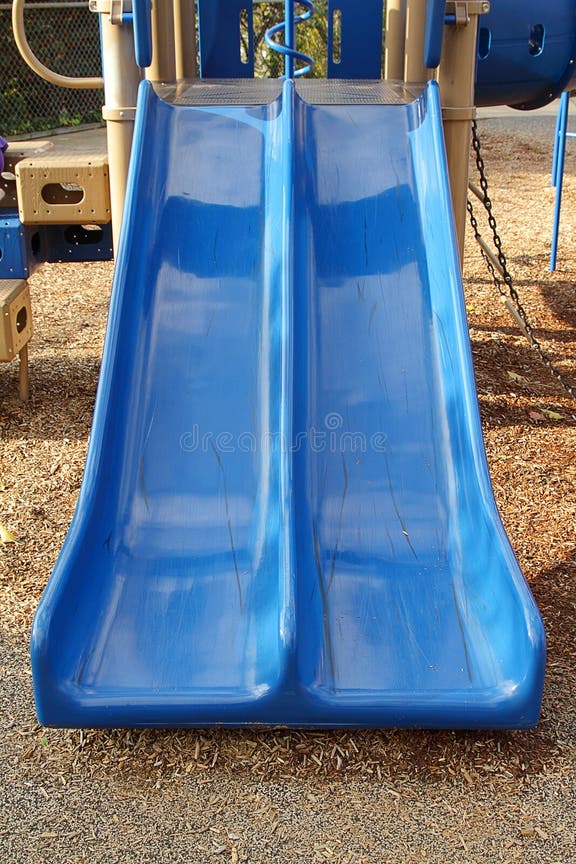 Blue slide stock image. Image of play, outdoors, slide - 18165959