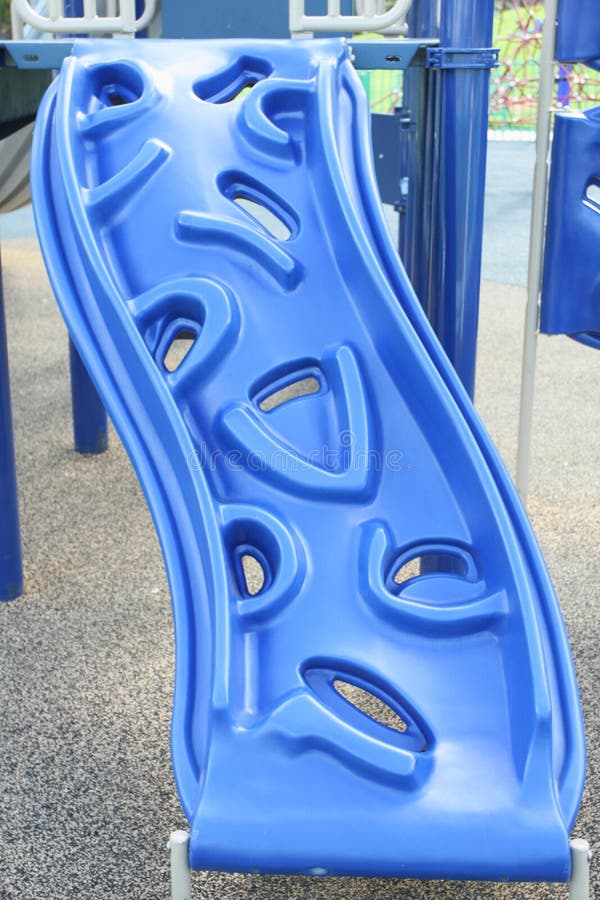 Blue Slide stock photo. Image of blue, climber, playground - 4677470