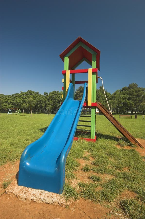 Blue slide stock image. Image of environment, meadow, scenery - 5232935