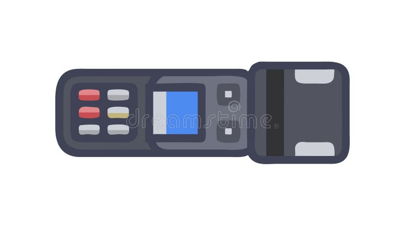 Blue Slider Phone Icon. Retro Mobile Communication, Vector Design ...