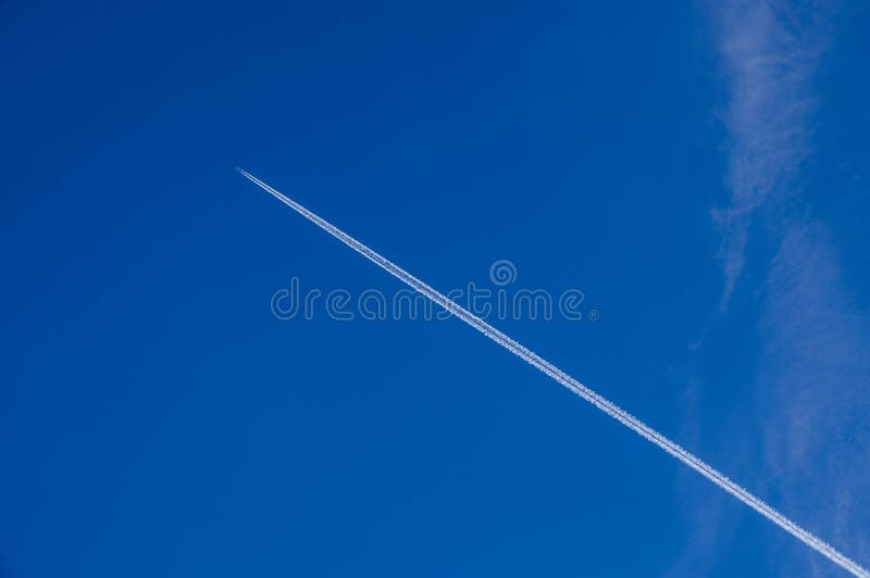 A Blue, Slightly Cloudy Sky. Stock Photo - Image of covered ...