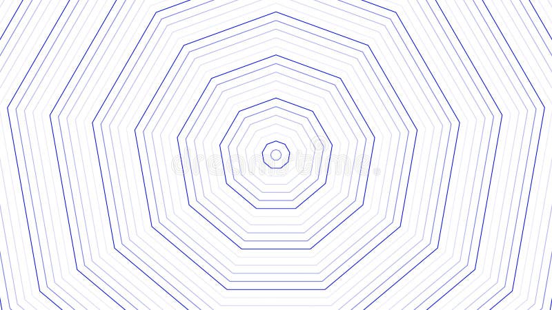 Blue Nonagon Star Simple Flat Geometric on White Background Loop ...