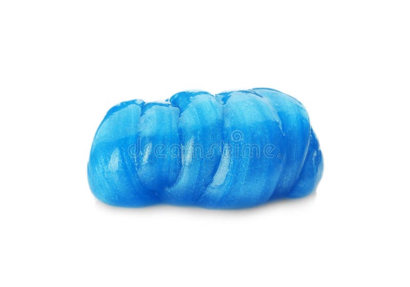 Blue Slime Isolated. Antistress Toy Stock Image - Image of antistress ...