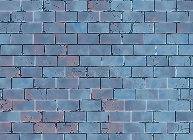 Blue Small Brick Hi-res Wall Pattern Stock Image - Image of antique ...