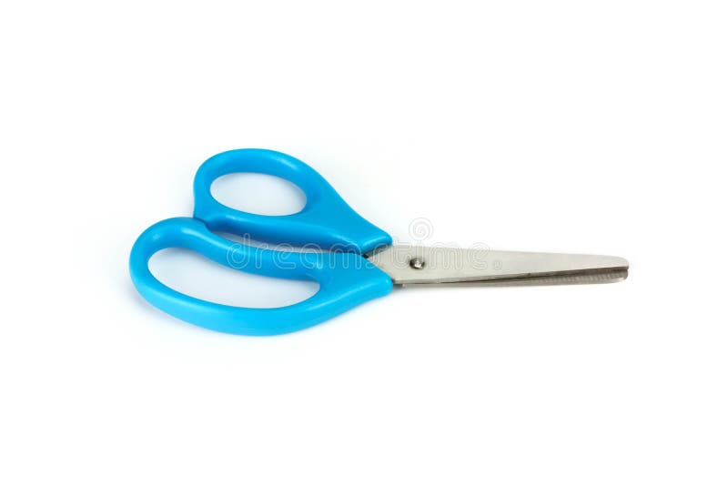 Small Scissors on White Background Stock Image - Image of equipment ...