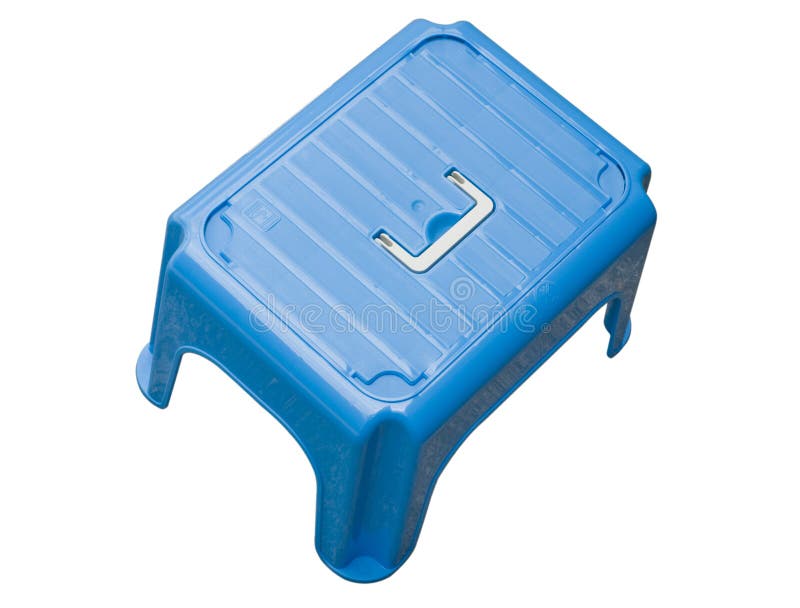 Blue small Stool stock image. Image of plastic, sturdy - 8087441