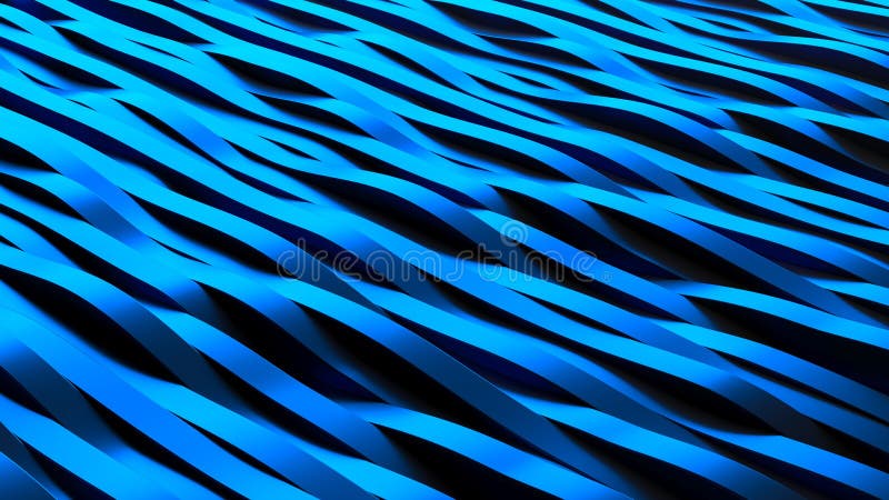 A Small Wave at the Blue Water Sea with Clear Blue Sky at the Evening ...