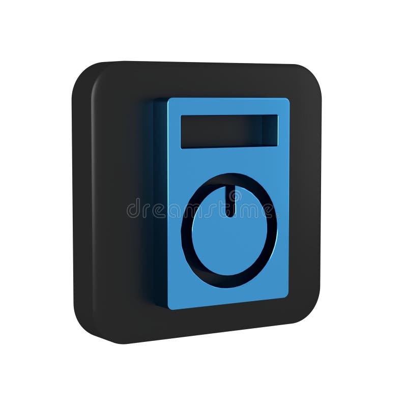 Blue Smart Home Icon Isolated on Transparent Background. Remote Control ...