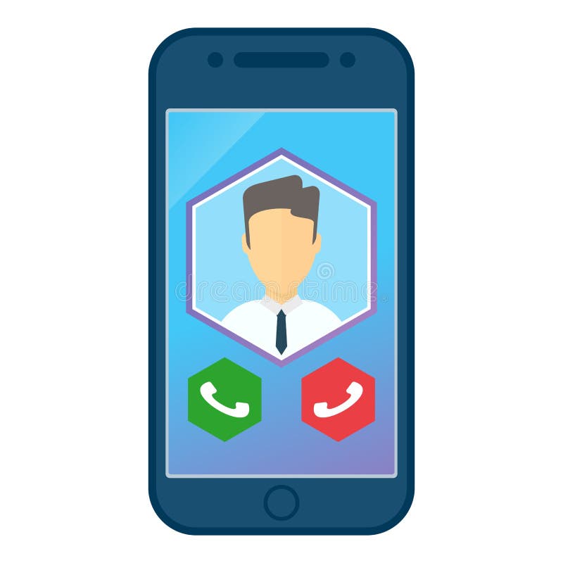 Blue smart phone stock vector. Illustration of gadget - 92041271