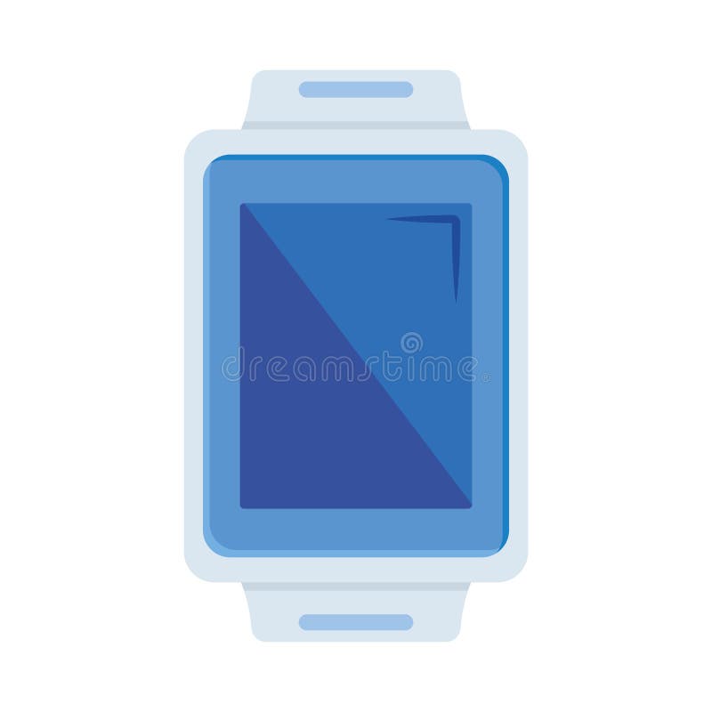 Blue Smartwatch Technology Device Stock Vector - Illustration of media ...
