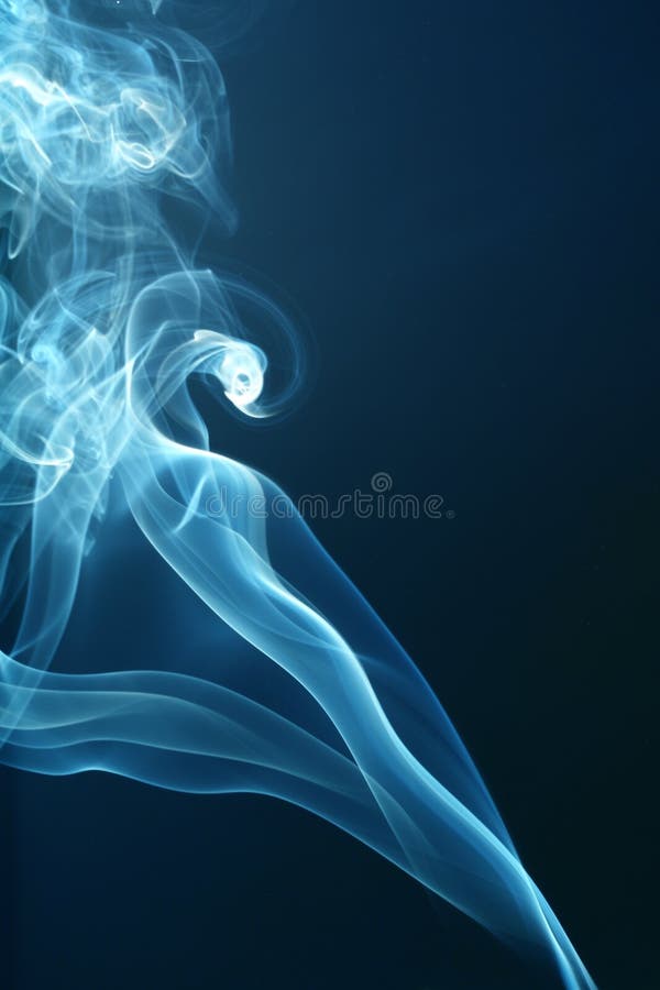 Blue smoke stock image. Image of effect, fume, curve, detail - 5649061