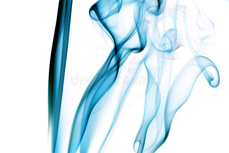 Blue smoke stock image. Image of fragrance, graceful, burning - 6161379