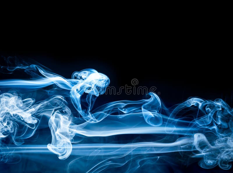 Blue Smoke Abstract Background Stock Photo - Image of elegant, form ...