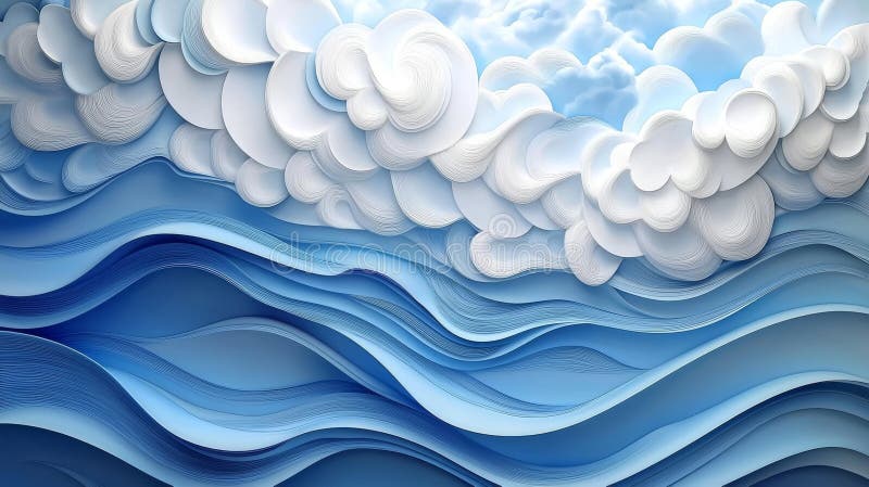 Blue Smoke Art with an Abstract Design, Showcasing Fluid Movement and ...