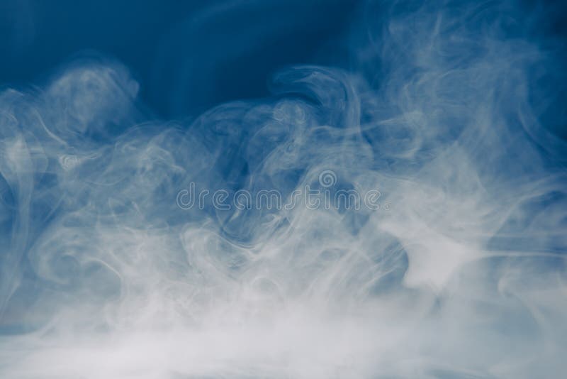 Blue Smoke Background and Dense Fog Stock Photo - Image of dense ...