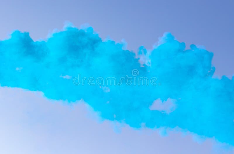Blue Smoke on a Blue Background. Stock Photo - Image of light, heaven ...