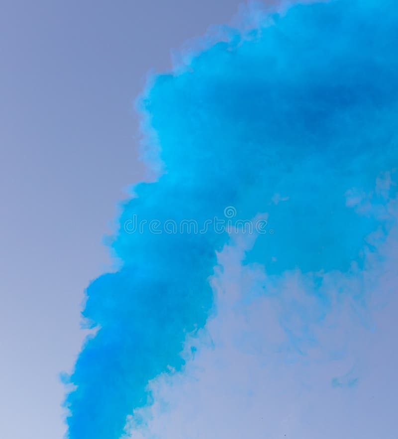 Blue Smoke on a Blue Background. Stock Image - Image of design ...