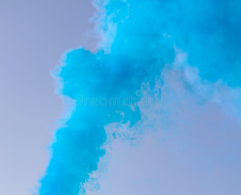 Blue Smoke on a Blue Background. Stock Image - Image of cloud, weather ...