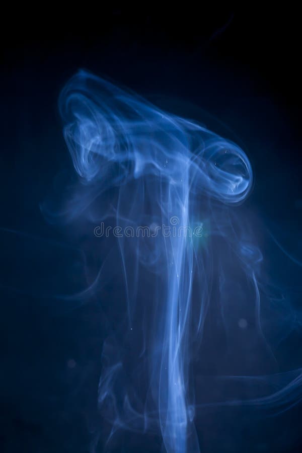 Blue Smoke on Black Background Stock Photo - Image of fire, swirl ...