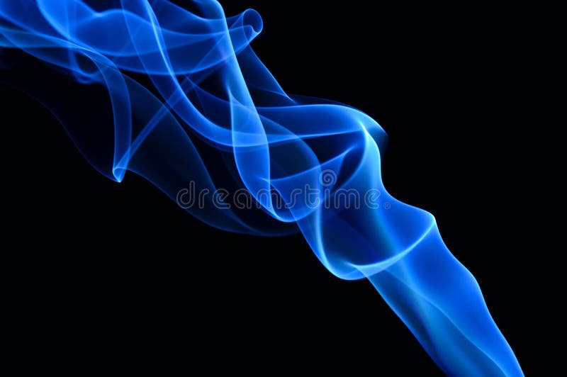 Blue Black Smoke Background