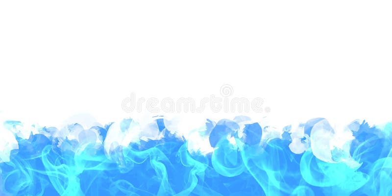 Blue smoke border. stock illustration. Illustration of design - 63208004