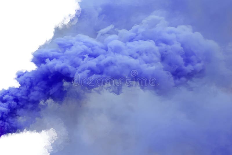 Blue smoke stock image. Image of mist, bomb, blue, burn - 123084539