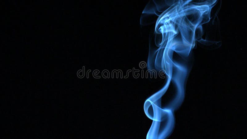 Blue Smoke on Black, Dynamic Fumes Rising Wall, Endless Exhaust Overlay ...