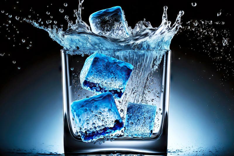 Smooth Transparent White Ice Cubes Isolated on White Background Stock ...