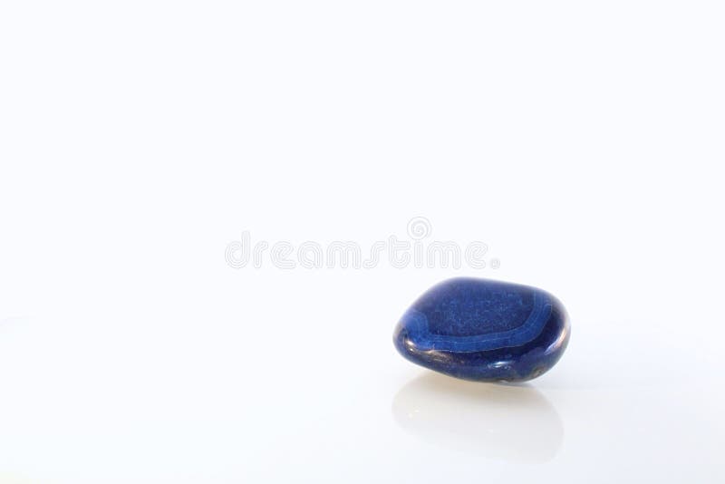 Blue Smooth Natural Gem Stone Stock Photo - Image of color, crystal ...