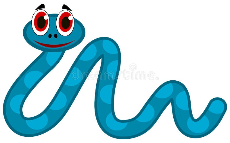 A blue snake stock illustration. Illustration of animal - 42794554