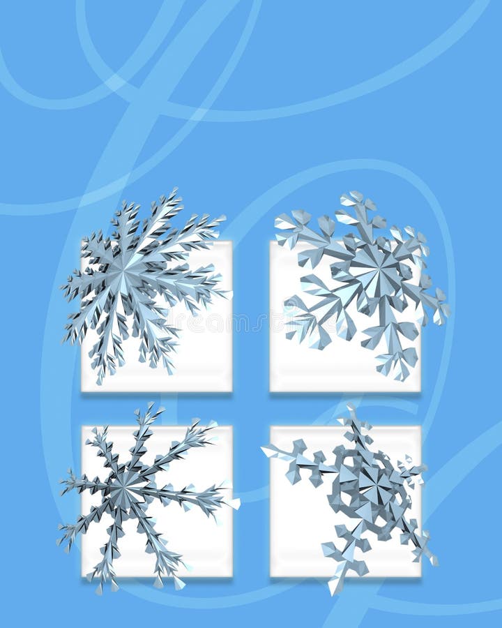 Snowflake Flurries Clipart