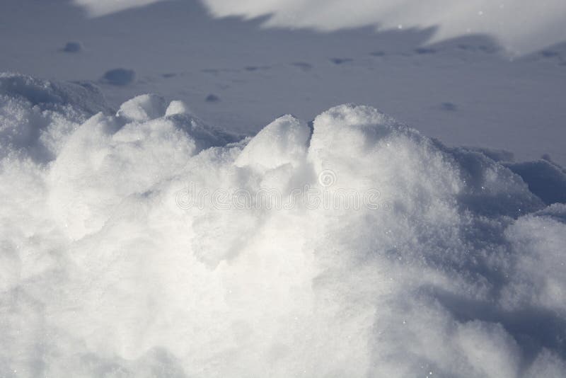 Blue Snowdrift. Snowy Surface in the Early Morning Stock Image - Image ...