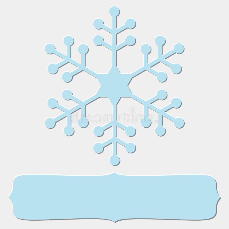Blue Snowflake frame stock vector. Illustration of card - 126851455