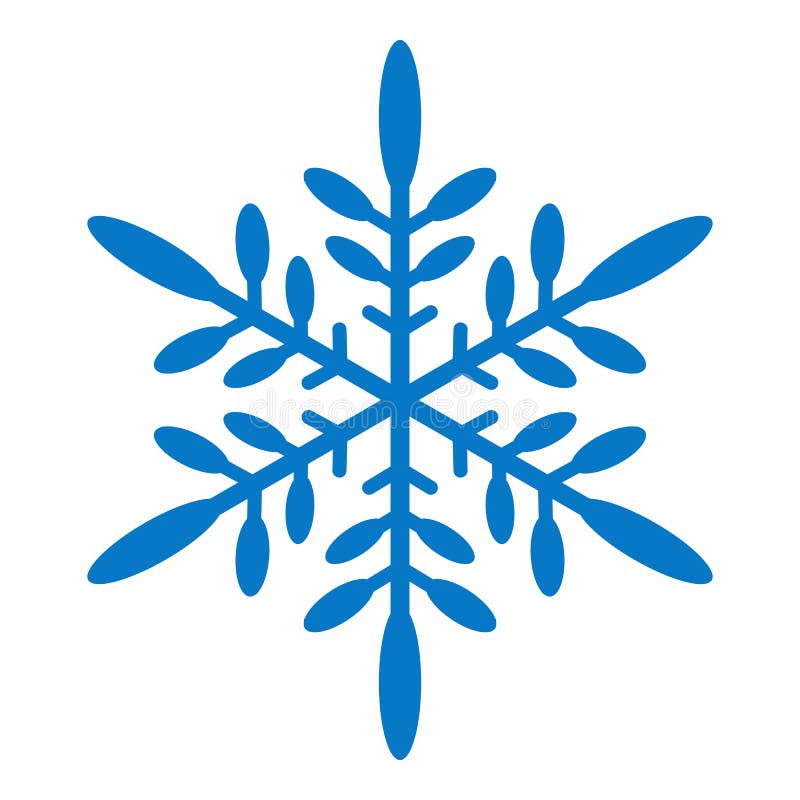 Simple Snowflake Clipart No Background