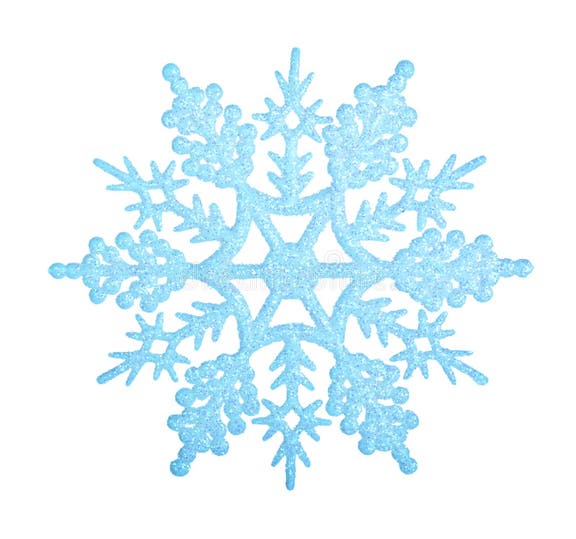 Blue snowflake. stock image. Image of glass, blue, christmas - 45639077