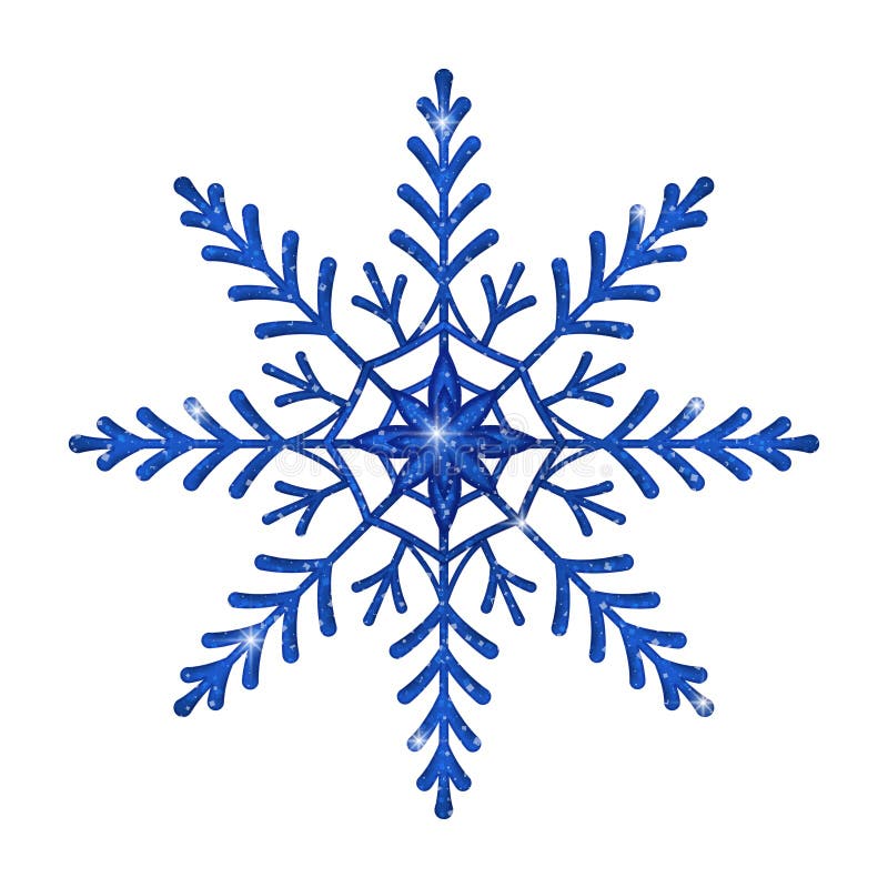 Blue Snowflake Ornament Composition Stock Vector - Illustration of ...