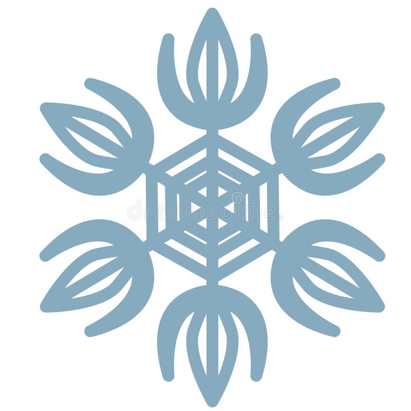 Blue Snowflake Vector Clip-art Stock Vector - Illustration of holidays ...