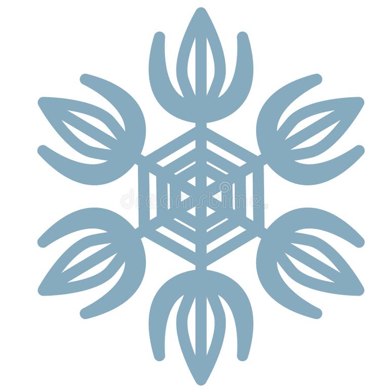 Blue Snowflake Vector Clip-art Stock Vector - Illustration of holidays ...