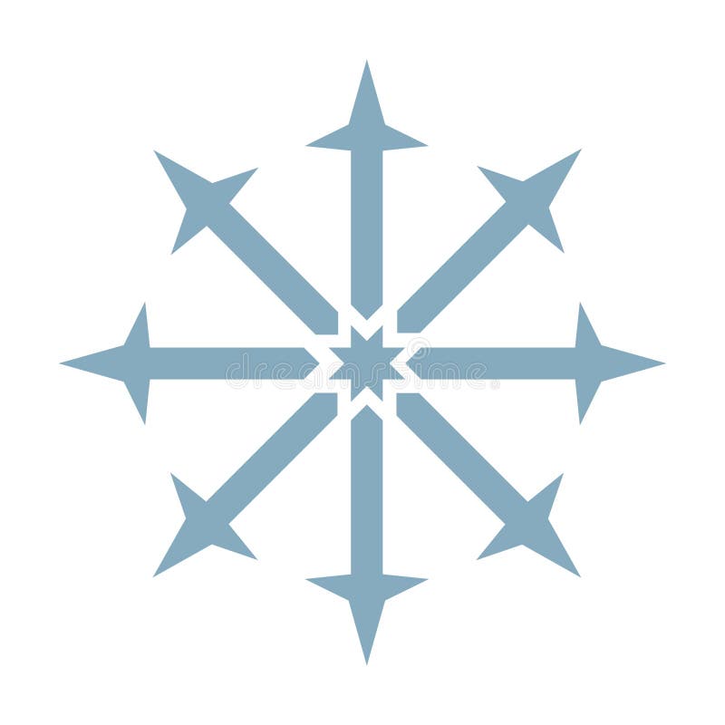 Blue Snowflake Vector Clip-art Stock Vector - Illustration of snowflake ...