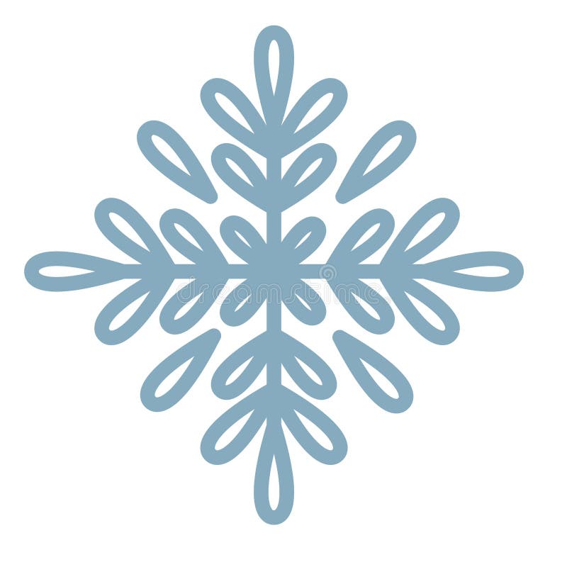 Blue Snowflake Vector Clip-art Stock Vector - Illustration of christmas ...