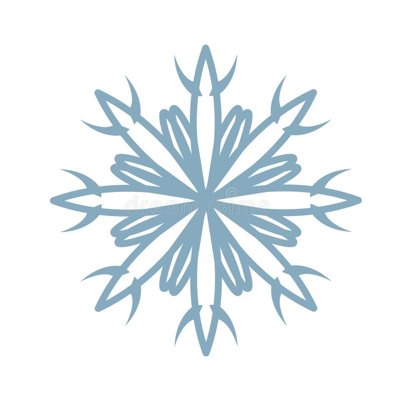 Blue Snowflake Vector Clip-art Stock Vector - Illustration of holidays ...