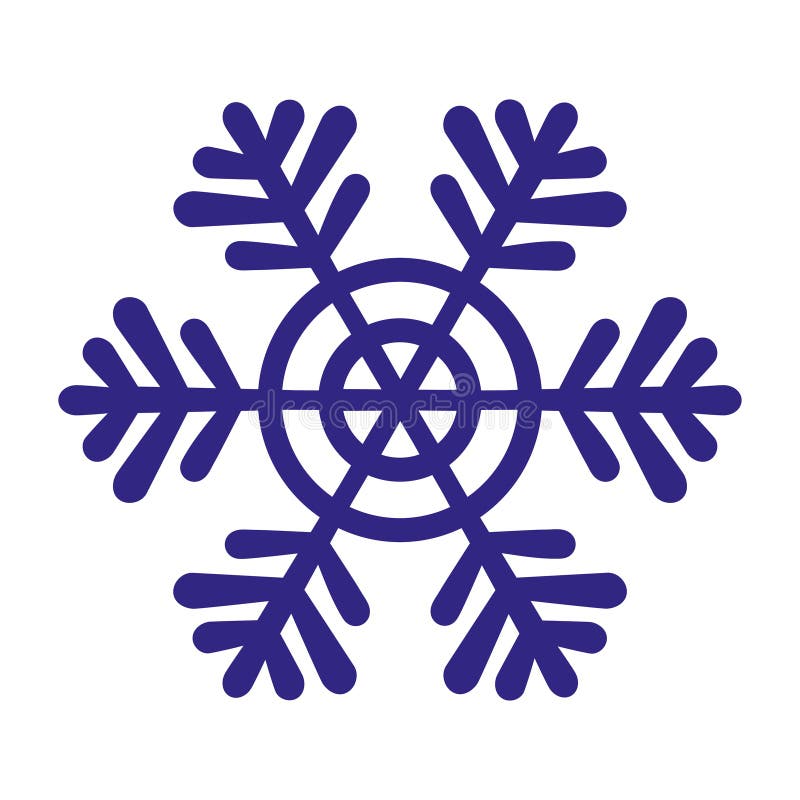 Blue Isolated Snowflake. Vector Icon, Logo Design Stock Vector ... Blue Isolated Snowflake. Vector Icon, Logo Design Stock Vector ...