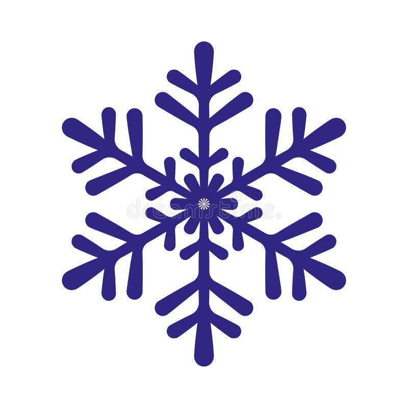 Blue Isolated Snowflake. Vector Icon, Logo Design Stock Vector ...