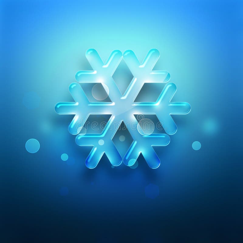 Blue snowflake stock illustration. Illustration of macro - 44349830