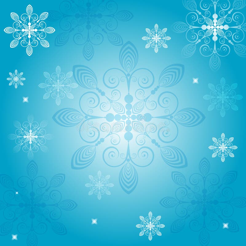 Blue Snowflakes Background Picture. Image: 7621851
