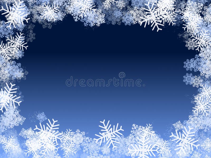 Snowflake Frame Vector