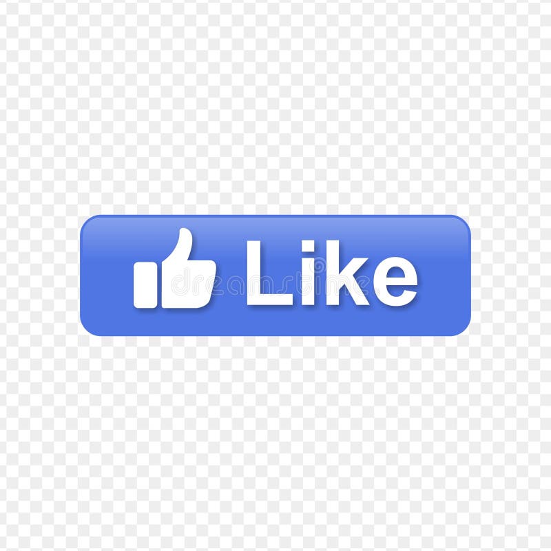 Blue Social Media Icon Set Thumbs, Comment, Share and Love 3d Style ...