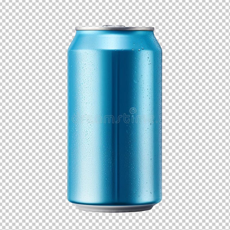 Blue Soda Can Isolated on Transparent Background Stock Photo ...