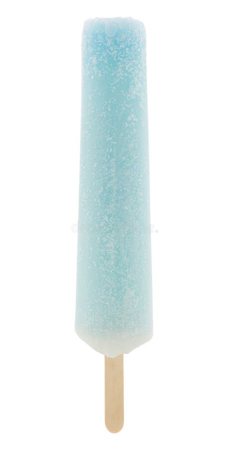 Blue popsicle on white stock image. Image of popsicle - 2684343