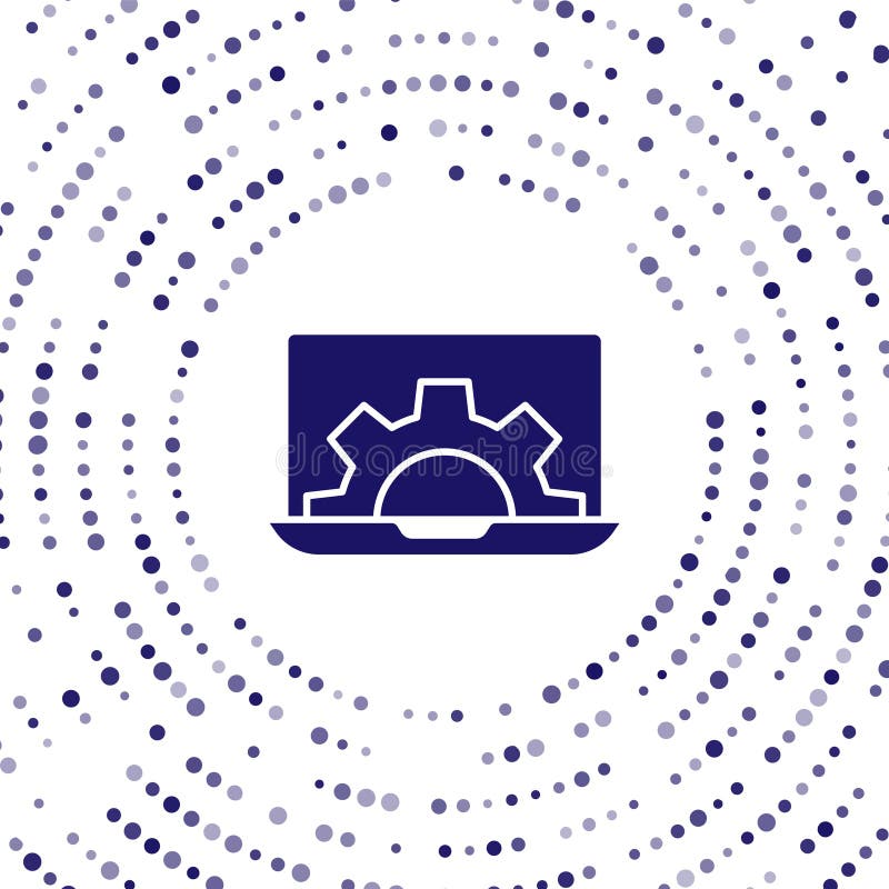 Blue Software, Web Developer Programming Code Icon Isolated on Green ...